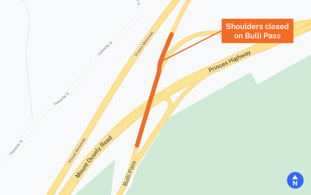 Changed traffic conditions on Princes Highway at Bulli Tops – Bulli ...